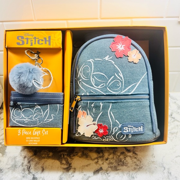 Disney | Bags | Disney Stitch 3piece Gift Set | Poshmark
